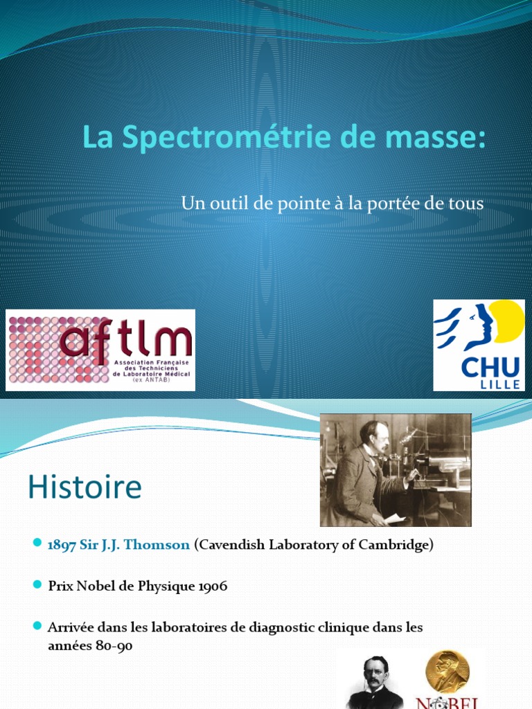 Spectrometrie de Masser AFTLM 2018 | PDF | Sciences et mathématiques