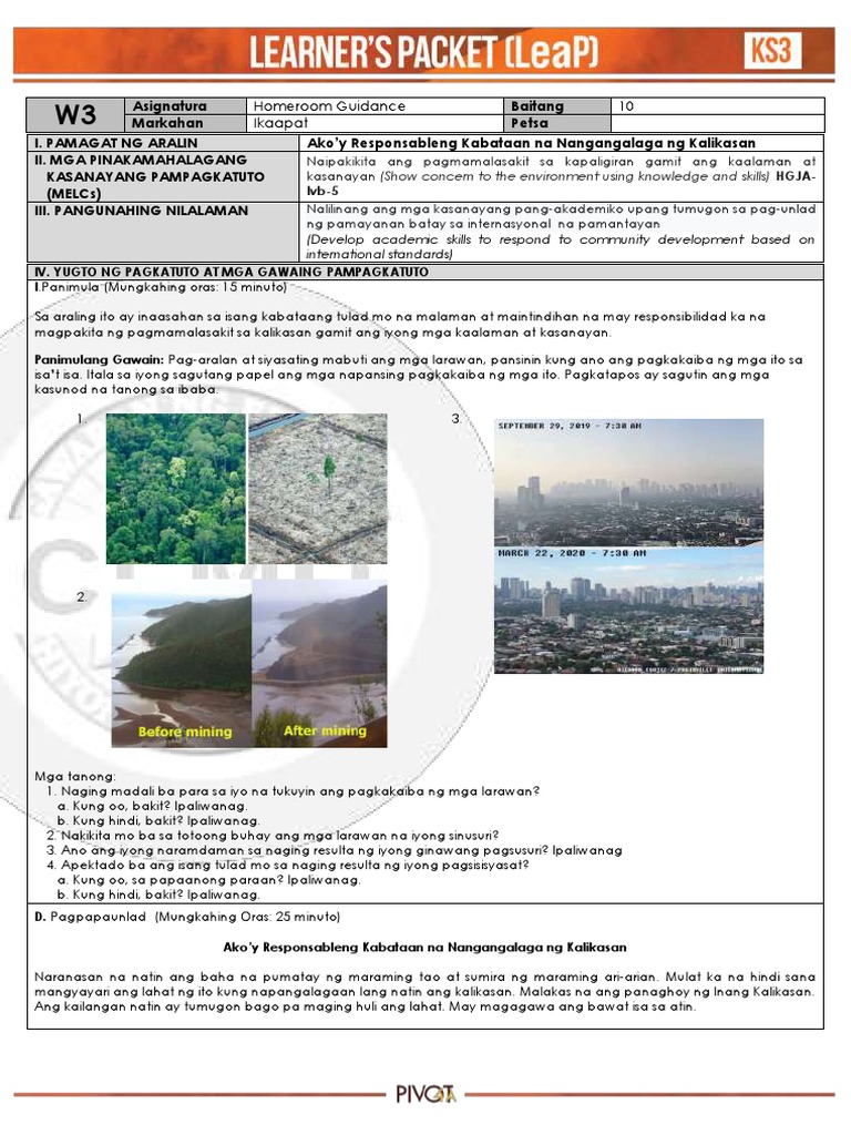 Q4-HGP-G10-Week 3 | PDF