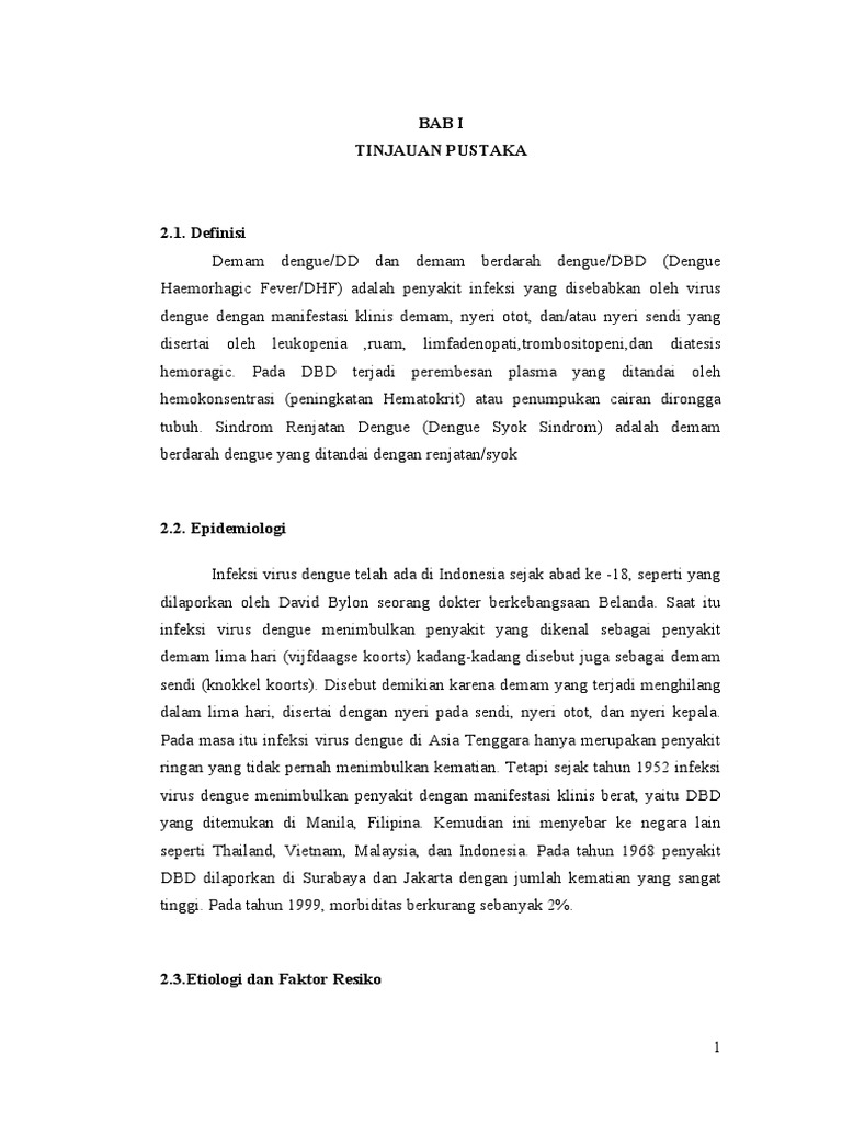 Panduan Lengkap Demam Dengue dan DBD | PDF | Kesehatan Holistik | Sains ...