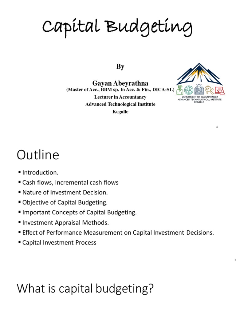 Capital Budgeting | PDF | Net Present Value | Internal Rate Of Return
