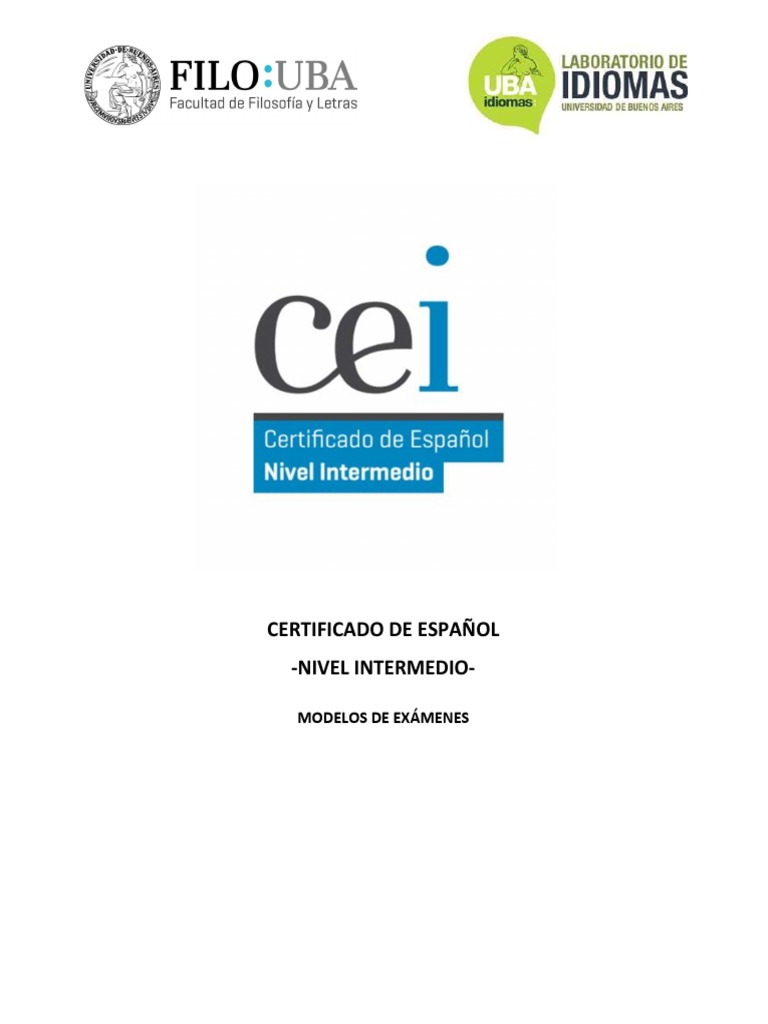 CEI - Modelos de Exámenes 2022 | PDF