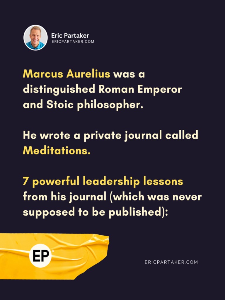 7 Leadership Lessons From Meditations by Marcus Aurelius | PDF