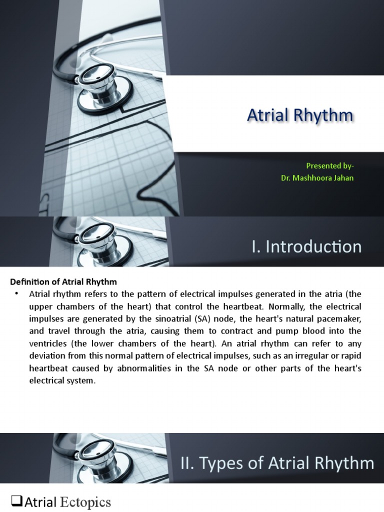 Atrial Rhythm | PDF | Cardiovascular Physiology | Cardiac Electrophysiology