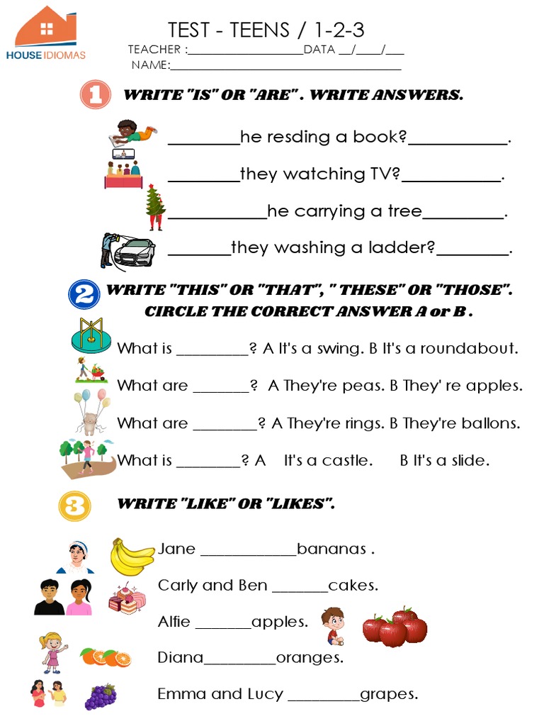 Test Unit 1-2-3 | PDF