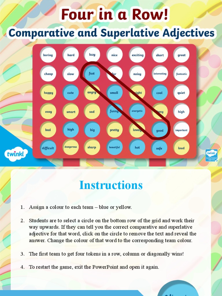 T BG 1643881954 Connect 4 Comparatives and Superlative Adjectives ...