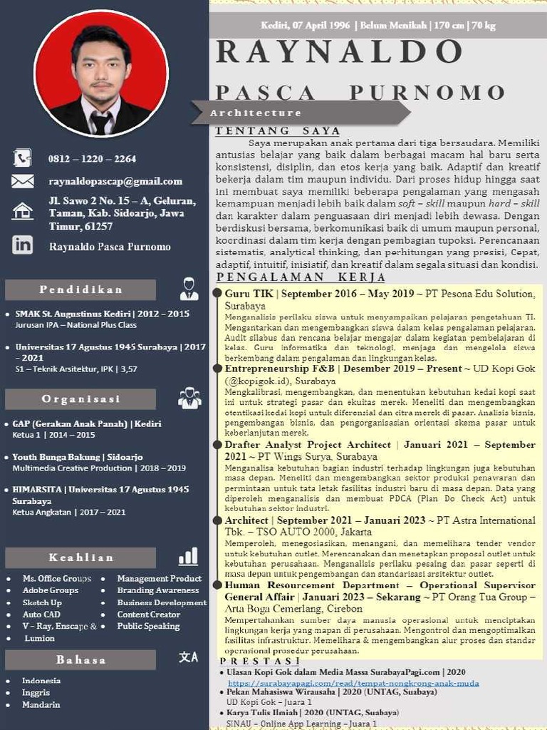 CV Contoh - 11zon | PDF
