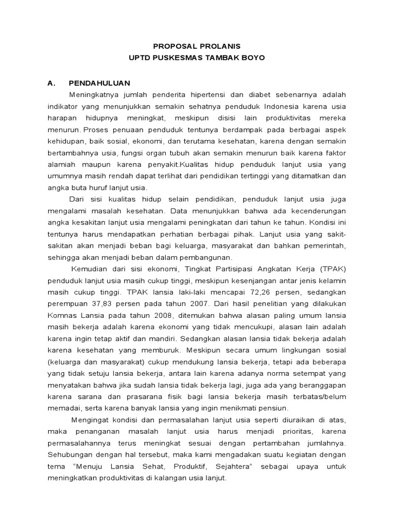 Proposal Prolanis | PDF