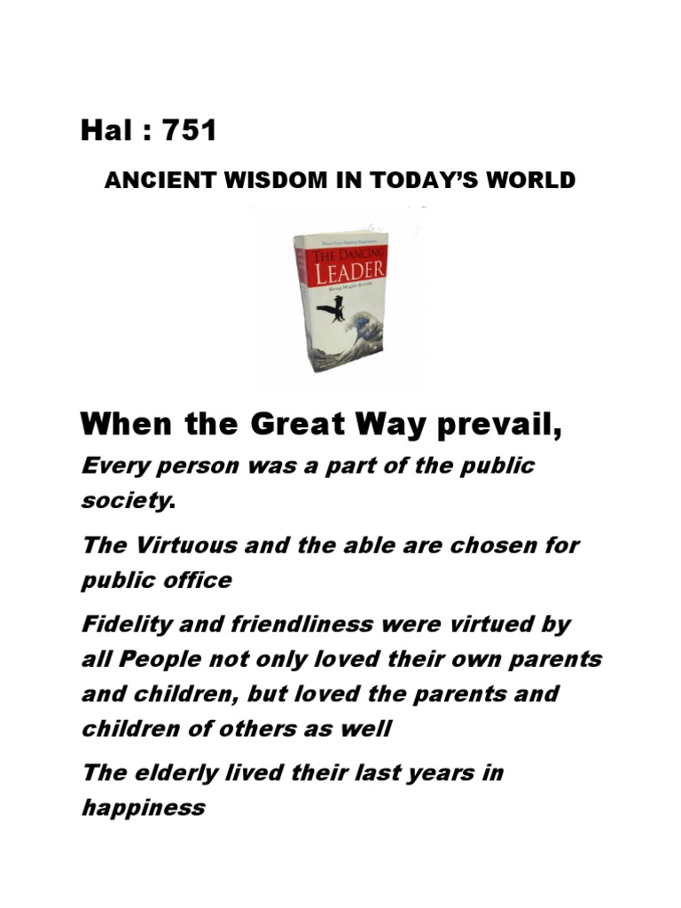 Ancient Wisdom for Today's Challenges | PDF | Metaphysics Of Mind ...