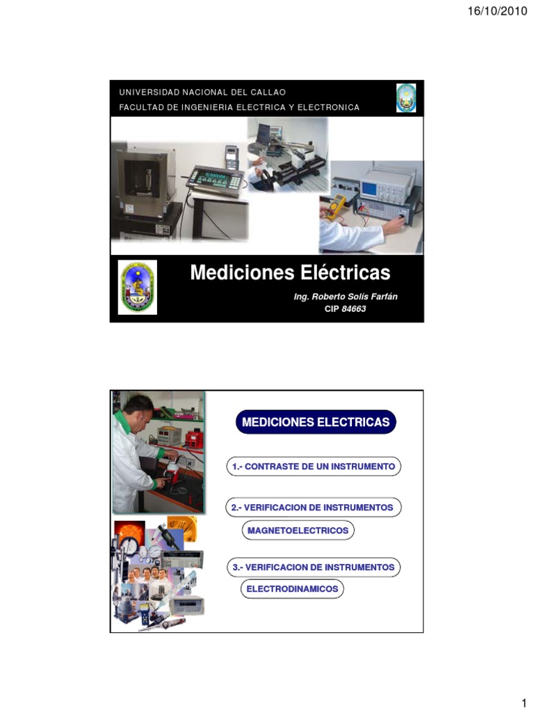 Mediciones Electricas Clase 6 | PDF