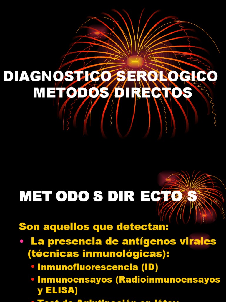 Presentacion: Pruebas de Infectividad y Diagnóstico Serológico en Virus ...