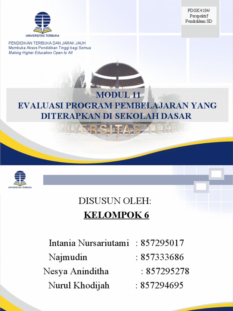 Perspektif Pendidikan SD Modul 11 & 12 | PDF