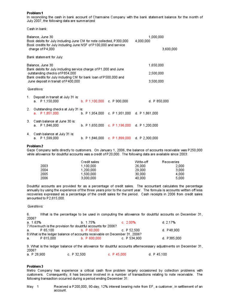 Problem 1 Download Free Pdf Debits And Credits Loans