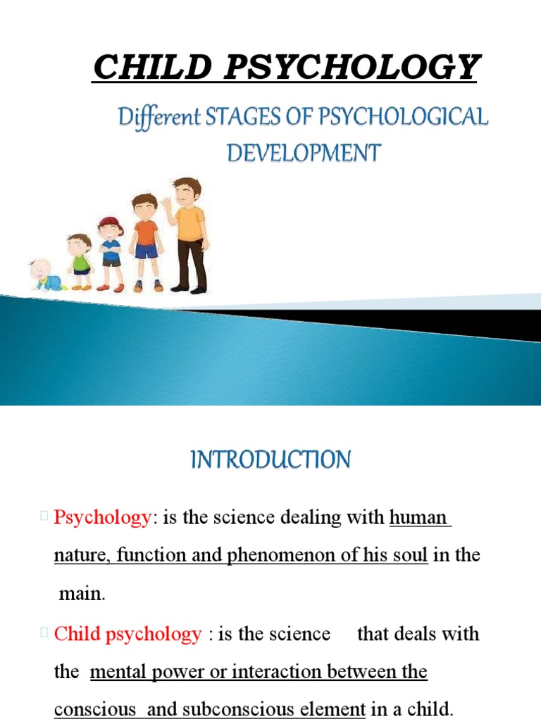 Child Psychology | Download Free PDF | Id | Developmental Psychology