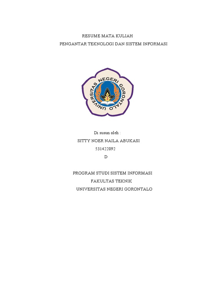 Resume Mata Kuliah | PDF