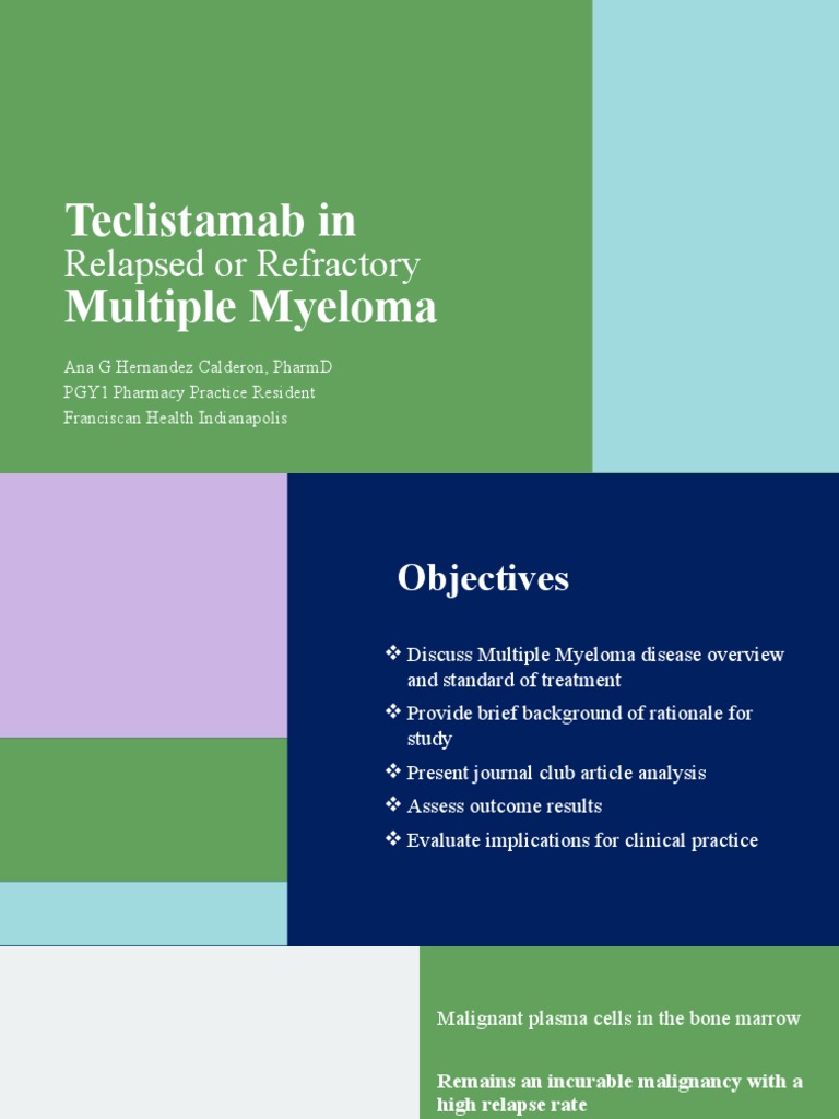 Teclistamab for Relapsed Myeloma Treatment | PDF | Multiple Myeloma ...