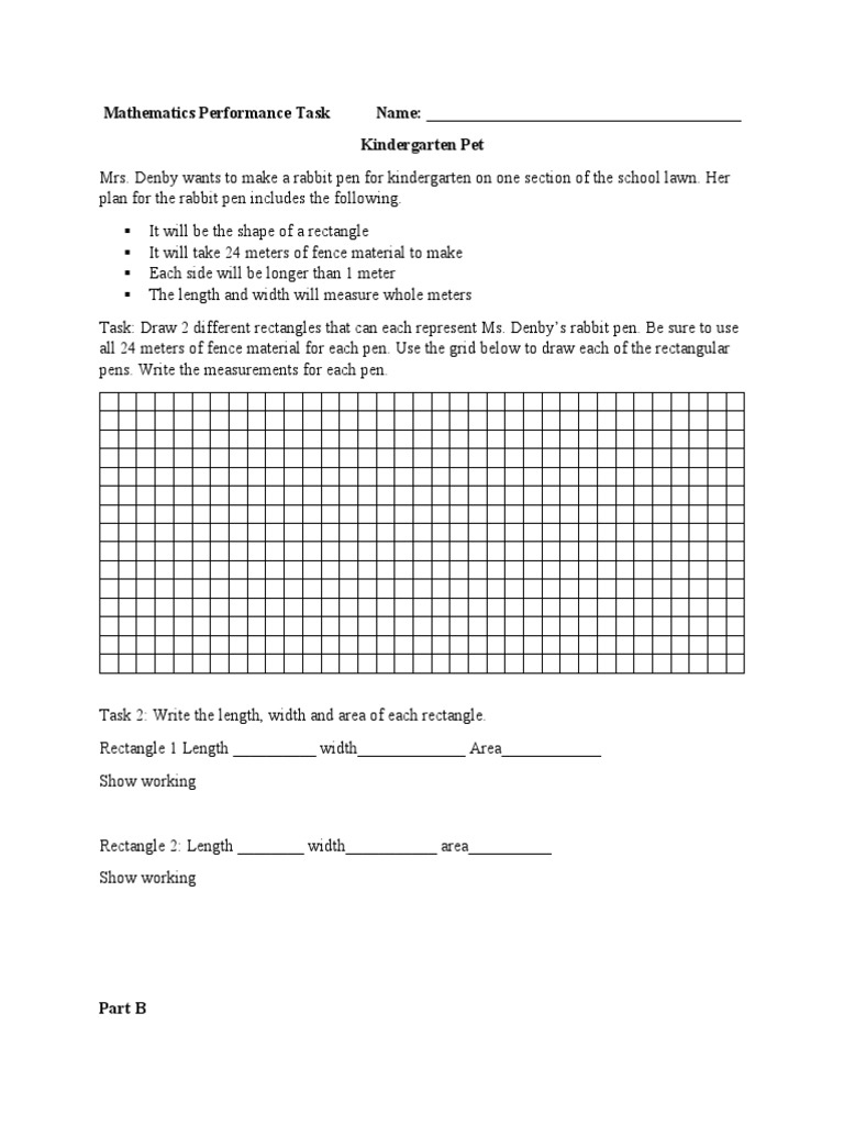Maths Performance Task | PDF