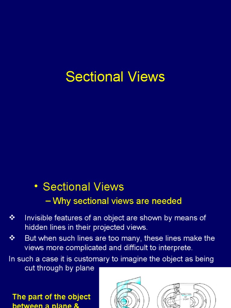 Understanding Sectional Views in Drawings | PDF | Technology & Engineering