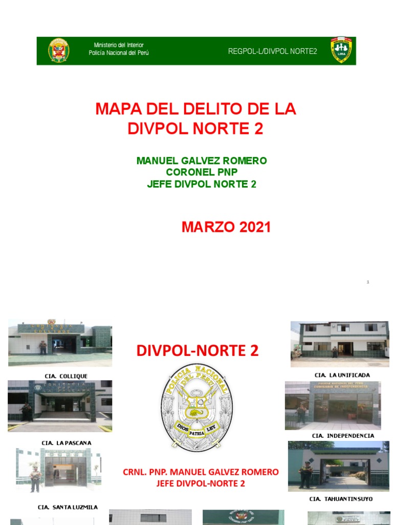 Mapa Del Delito Divpol Norte 2 - Marzo2021 | PDF | Perú | Accion legal