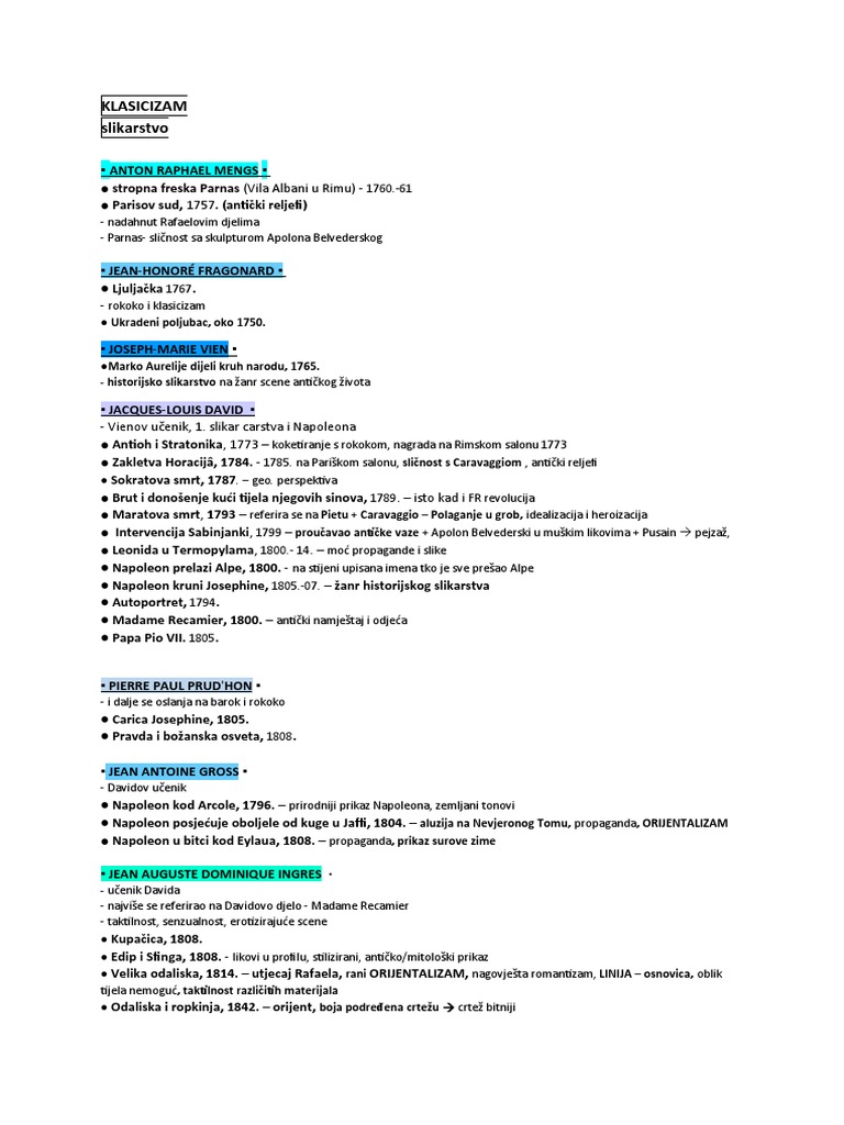KLASICIZAM | PDF