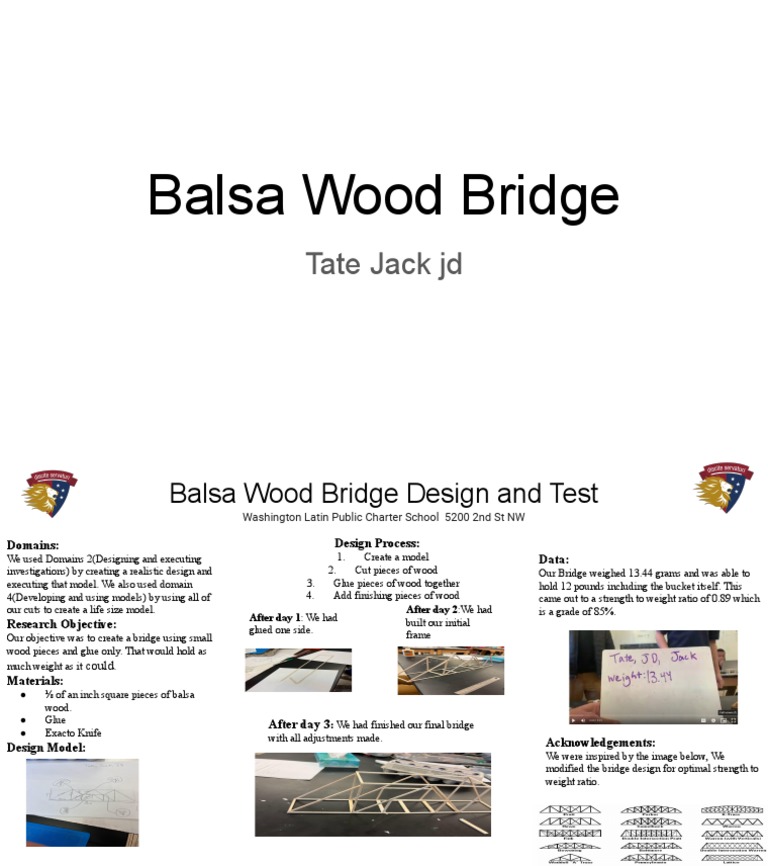 balsa wood project | PDF