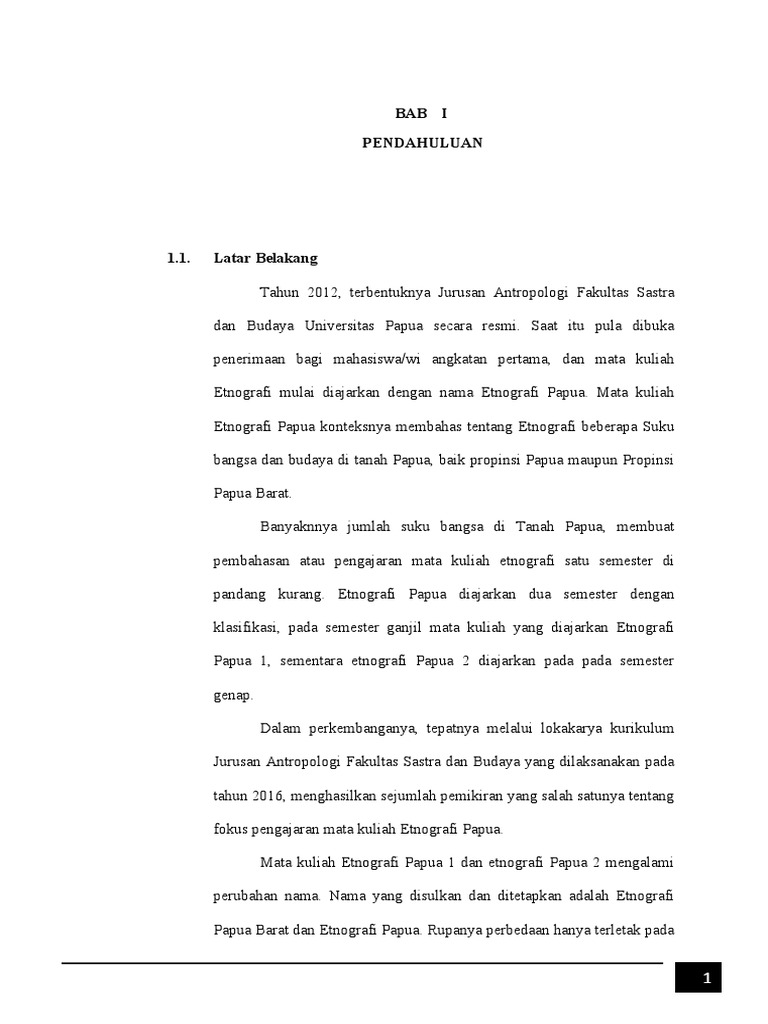 Bahan Ajar Etnografi | PDF