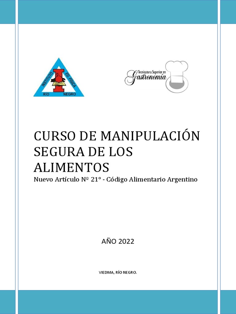 Libro Curso de Manipulacion Segura de Alimentos | PDF | Alimentos | Agua Libro Curso de Manipulacion Segura de Alimentos | PDF | Alimentos | Agua