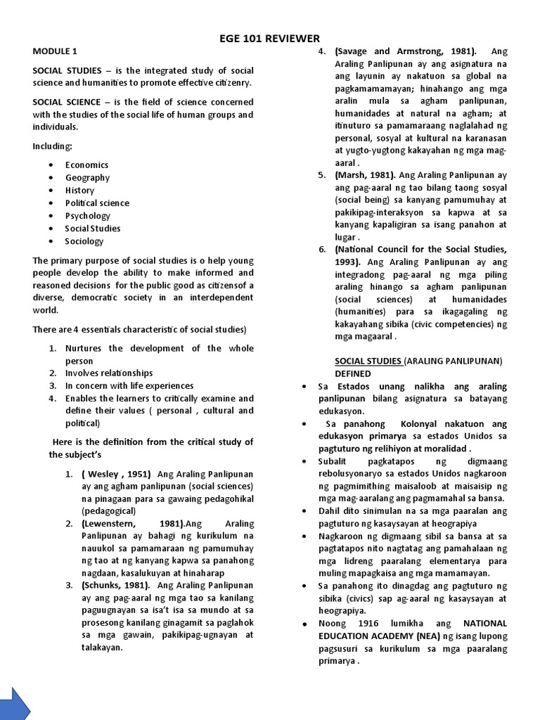 EGE-101-reviewer | PDF