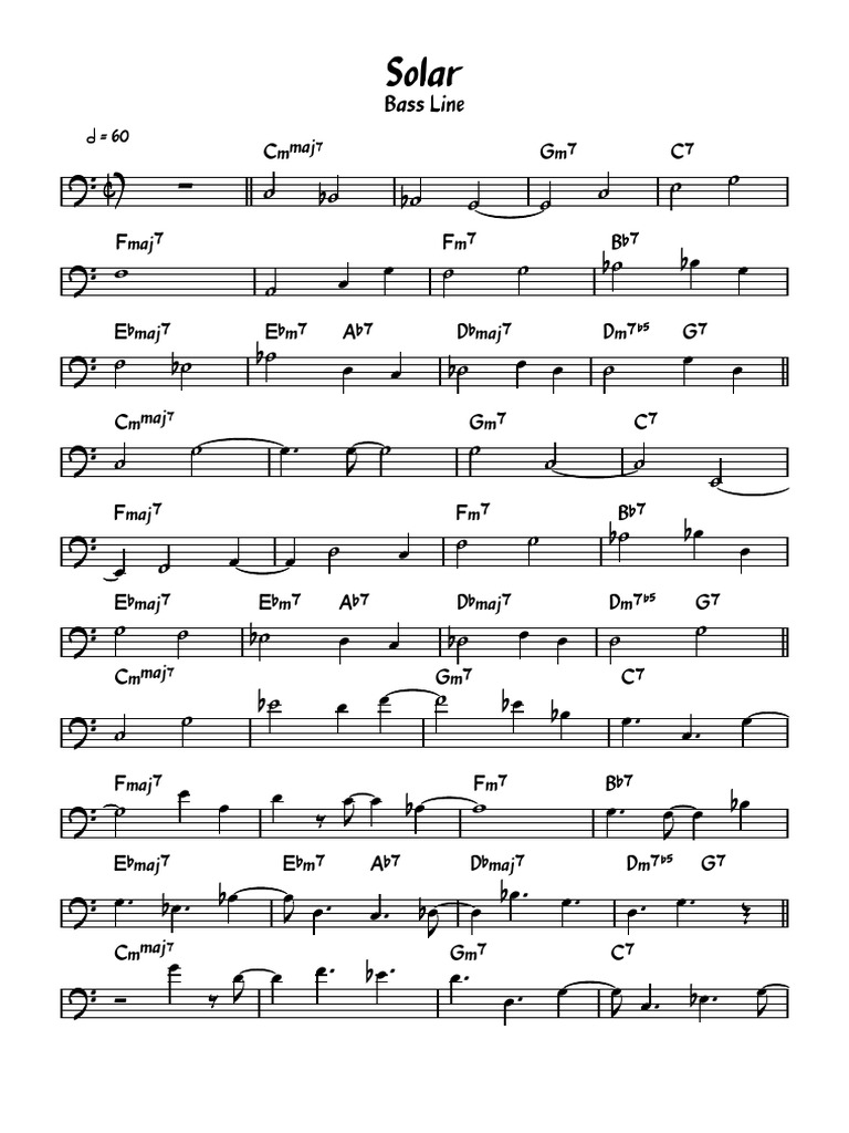 Solar Bass Line #1 | PDF