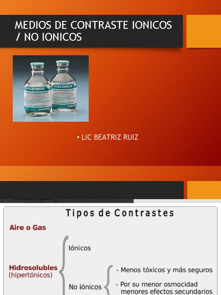 Medios de Contraste | PDF | Salud y bienestar | Ciencia y matemáticas