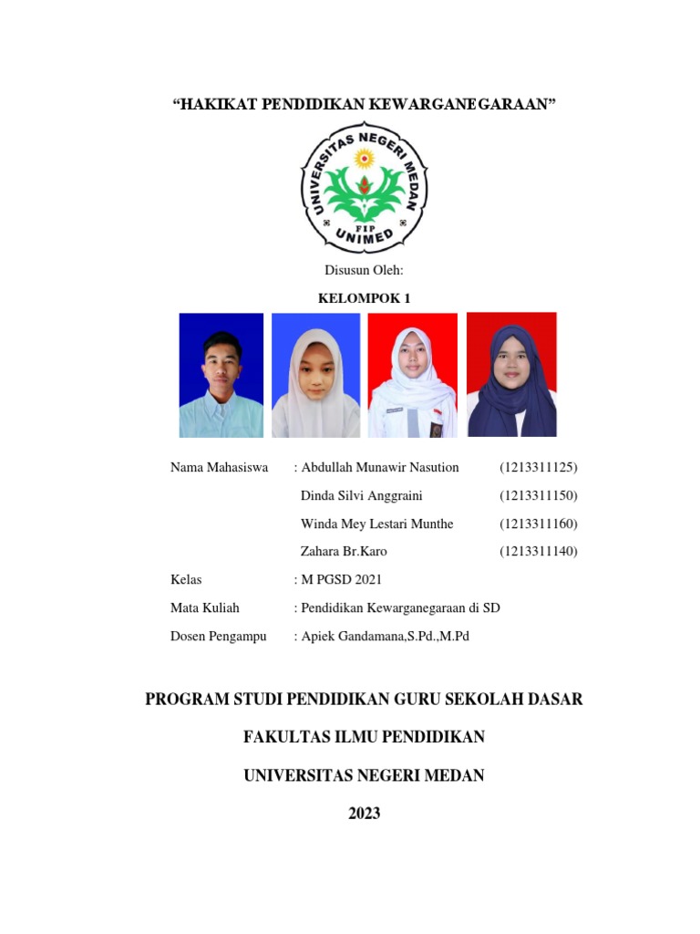 Kelompok 1 - Hakikat Pendidikan Kewarganegaraan | PDF