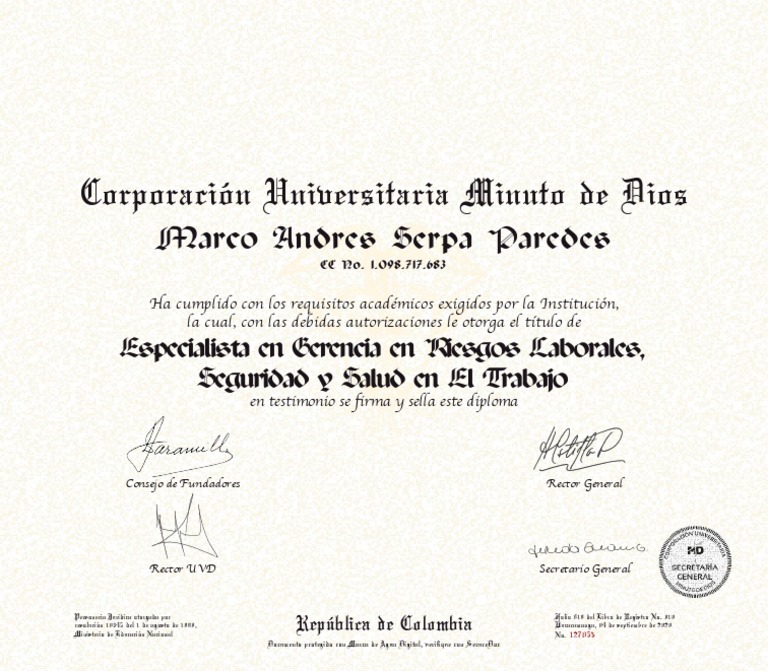 Diploma de Especialista | PDF