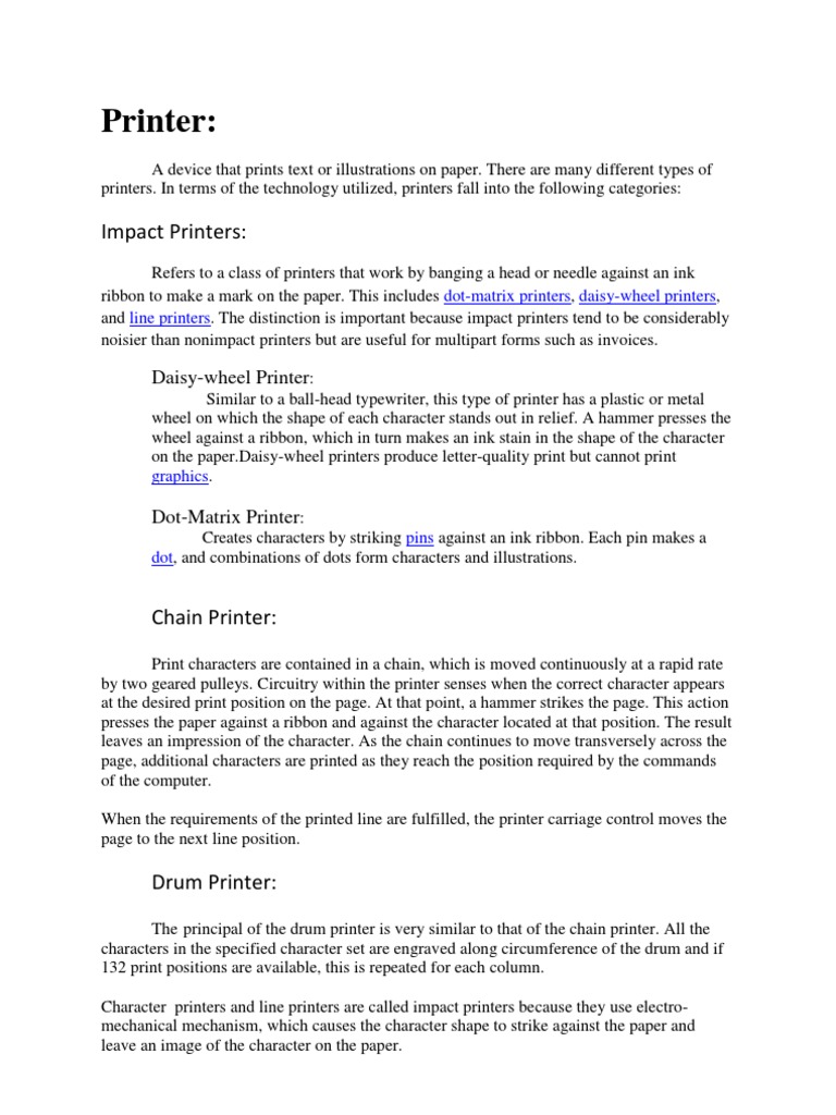 Printer | PDF | Printer (Computing) | Media Technology