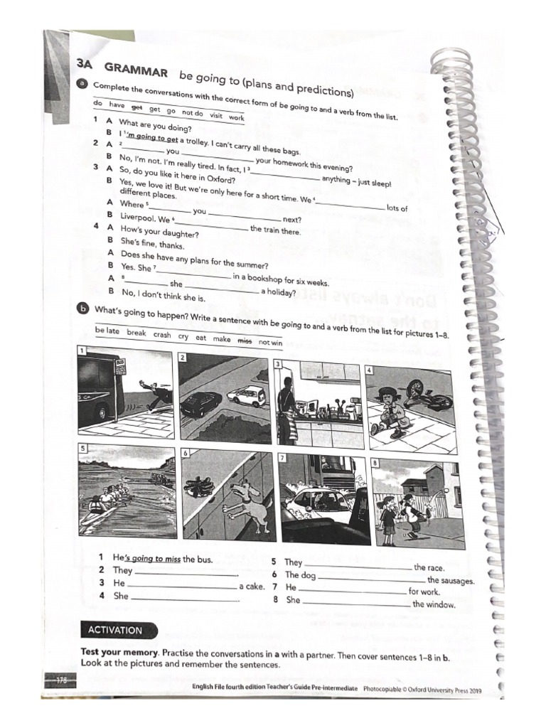 3A GRAMMAR be going to (plans and predictions) | PDF