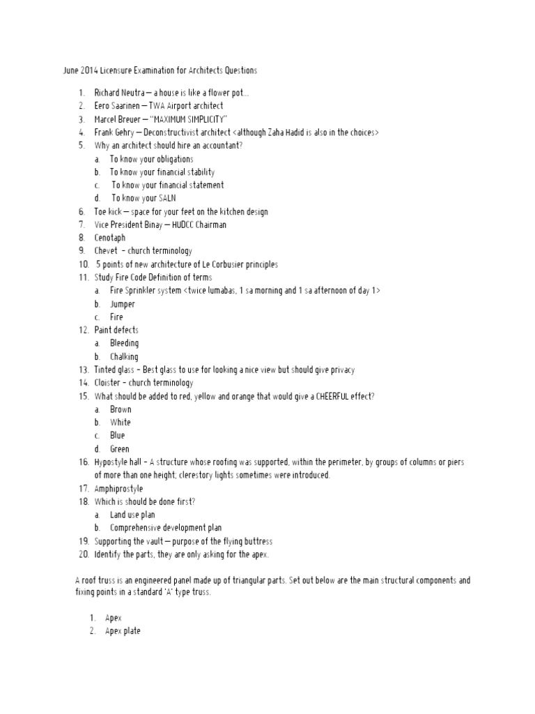 Architectural Exam Insights 2014 | PDF | Architectural Design ...