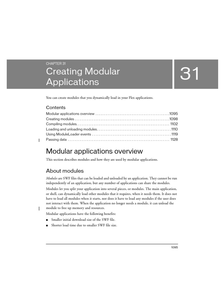 Creating Modular Applications | PDF | Computers