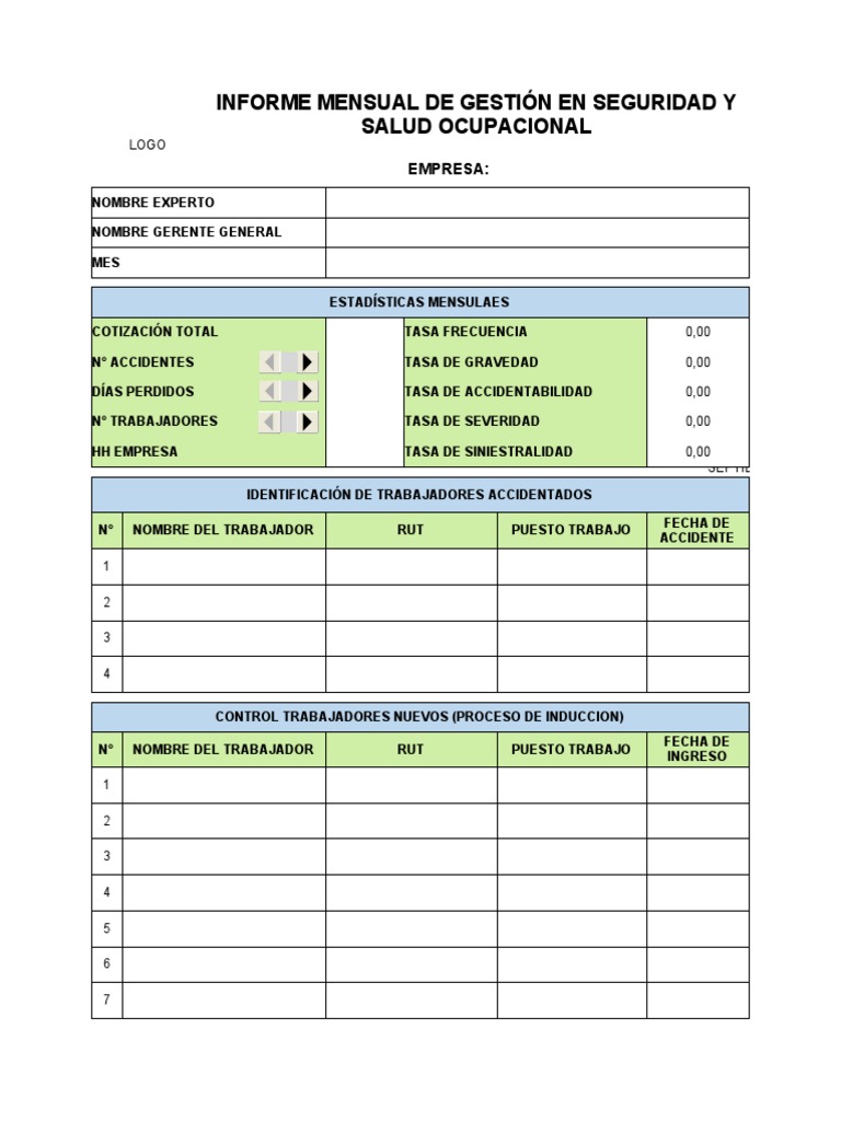 Formato Profesional Informe Mensual 2 | PDF