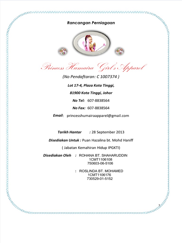 Dokumen - Tips - Rancangan Perniagaan Princess Humaira | PDF