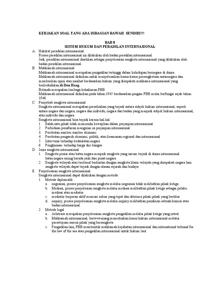 Latihan Soal PPKN 2 | PDF