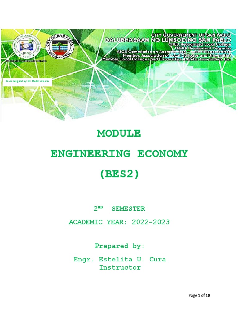 BES2 MODULE Future and Annual Worth | PDF | Interest | Economics