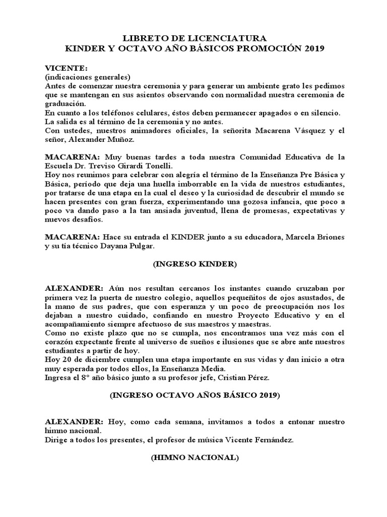 Libreto 20 Diciembre | PDF | Educación de la primera infancia