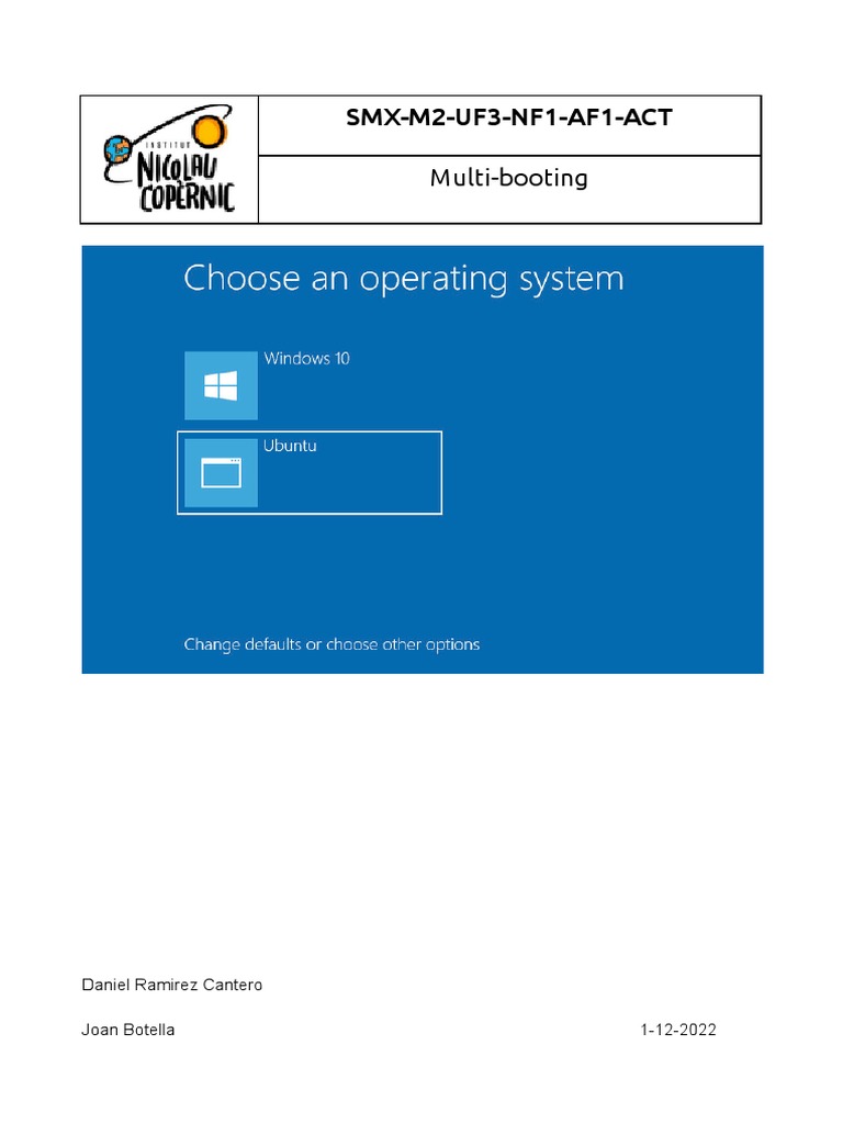 Smx-M2-Uf3-Nf1-Af1-Act - Multi-Booting-1 | PDF
