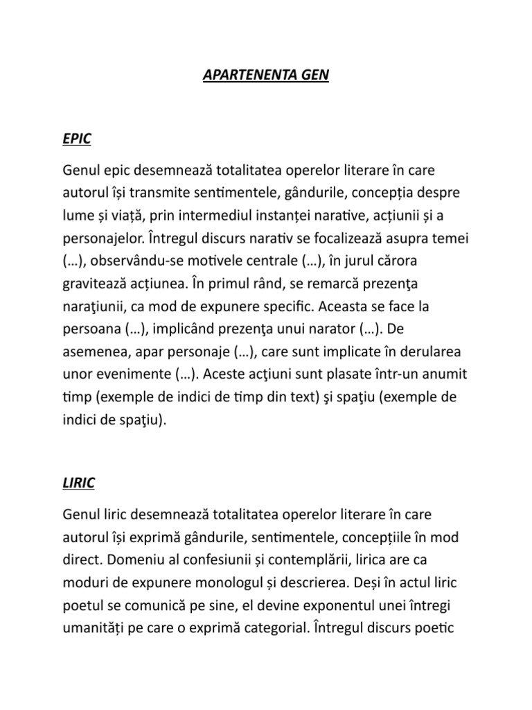 Apartenenta Gen | PDF