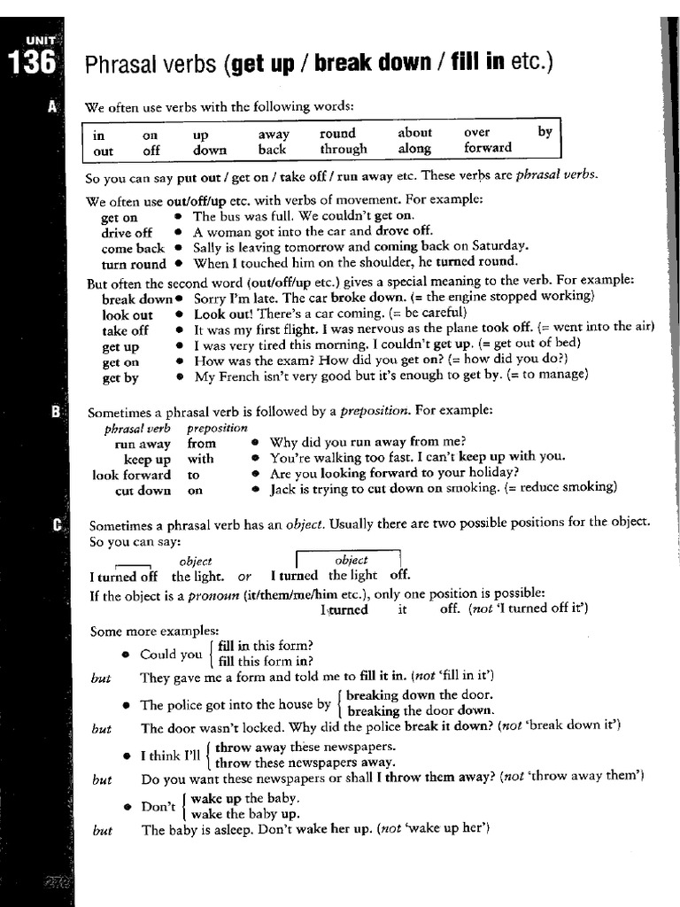 Unit 136 Phrasal Verbs | PDF