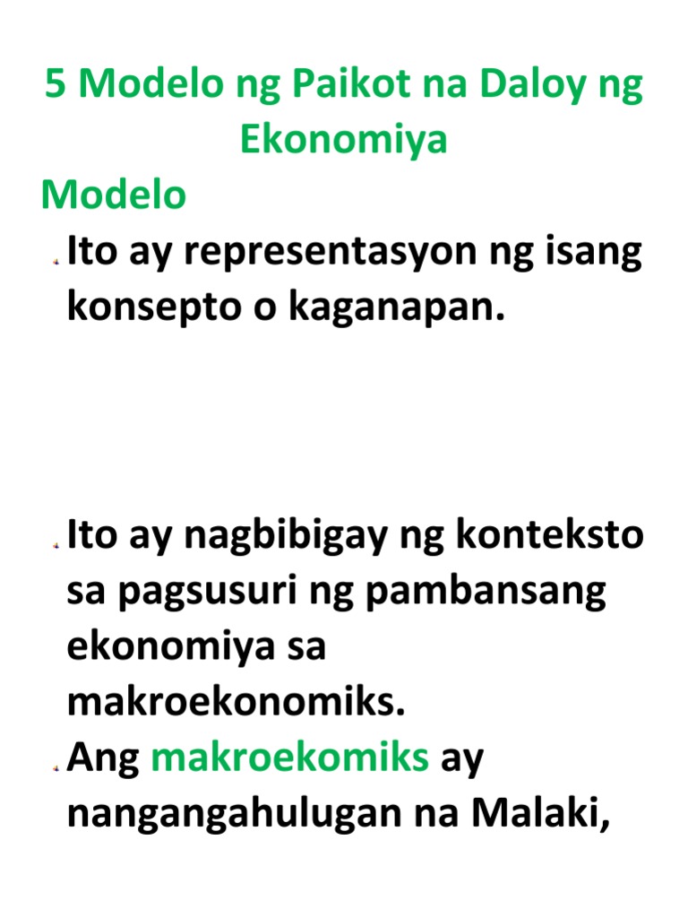Visual Paikot Na Daloy NG Ekonomiya | PDF