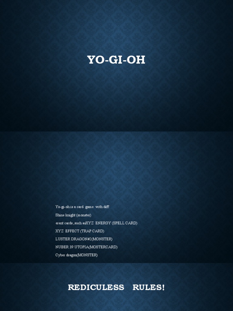 Yo Gi Oh | PDF