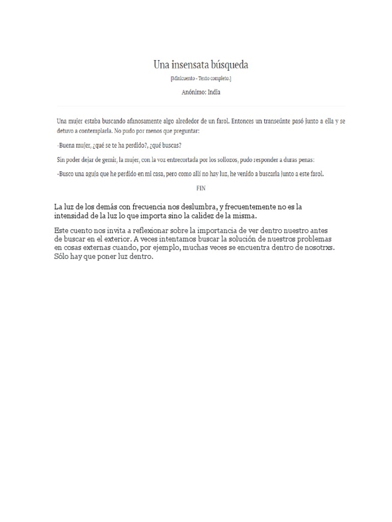 Una Insensata Busqueda | PDF