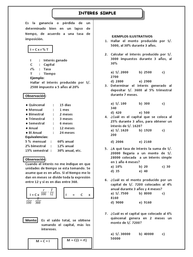 iNTERES SIMPLE | PDF