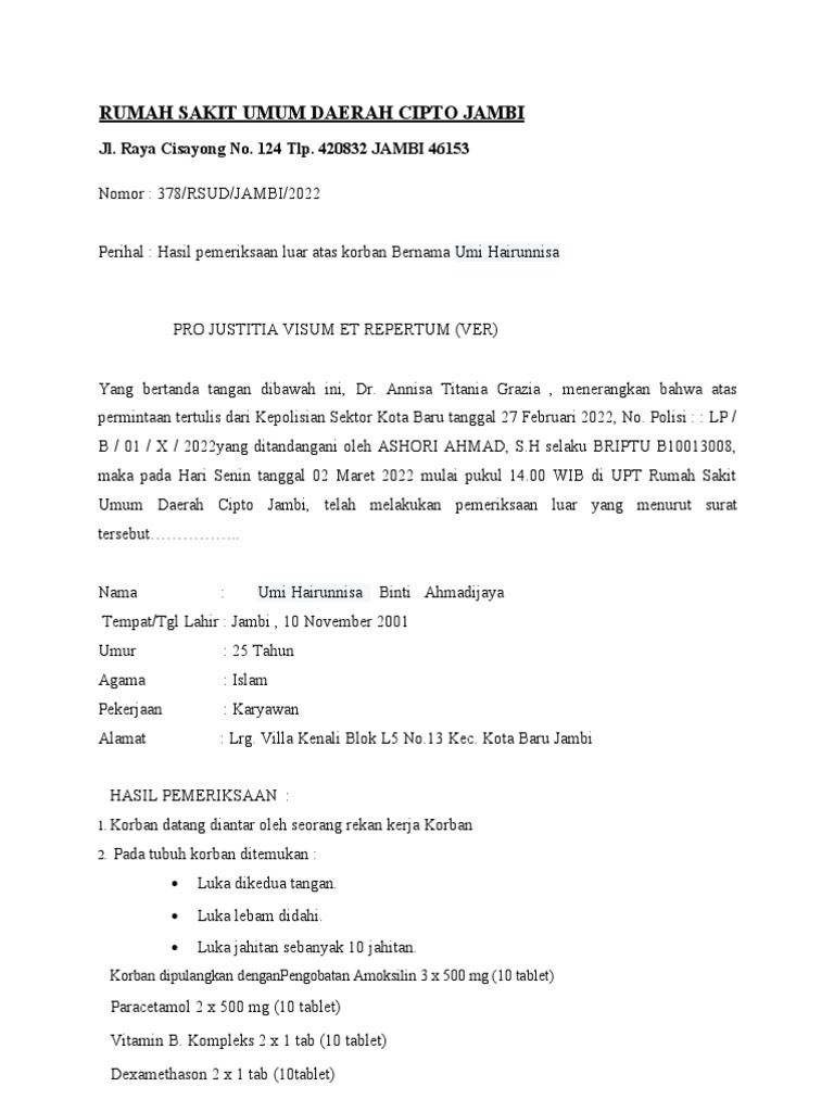 Surat Visum&Resume | PDF