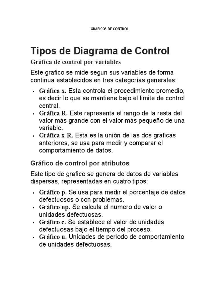 Graficos de Control de Procesos | PDF