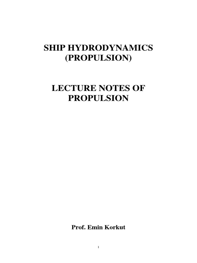 Ship Propulsion Systems Overview | PDF | Propeller | Marine Propulsion